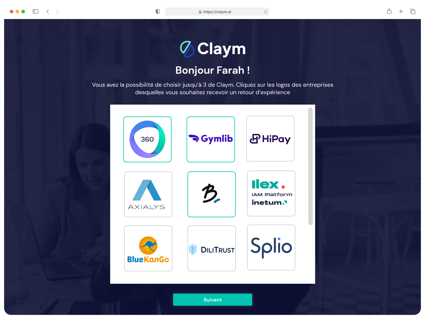 Claym - Plateforme de gestion de références clients